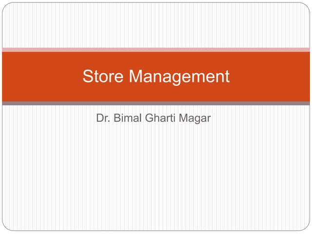 Drug Storage & Maintenance | PPTX