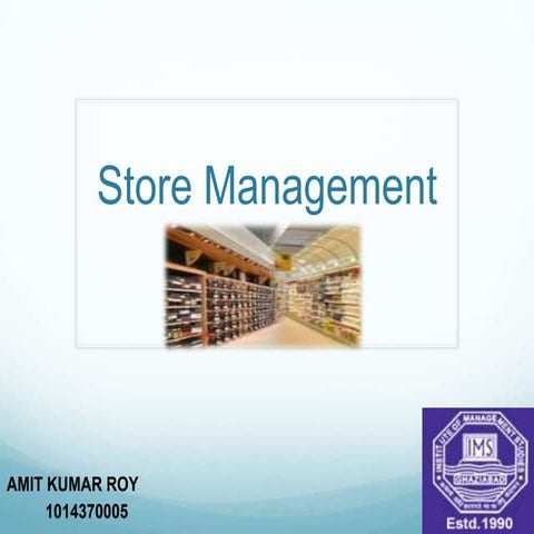 Store mgmt | PPTX
