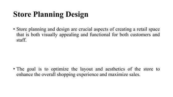 Retail Store Layout | PPTX
