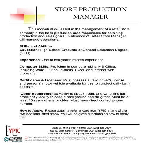 Retail Store Manager | PDF