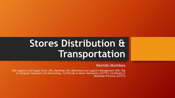 Goods inward procedure, inspection and documentation | PPTX