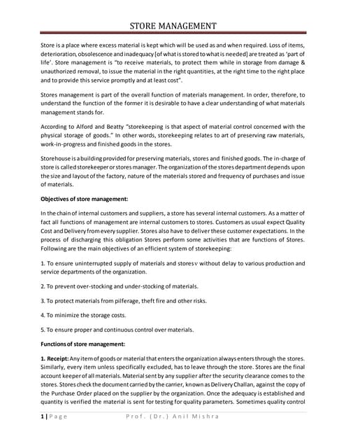 Goods inward procedure, inspection and documentation | PPTX