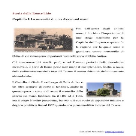 Storia della Roma-Lido | PDF | Europe Travel | Travel Locations