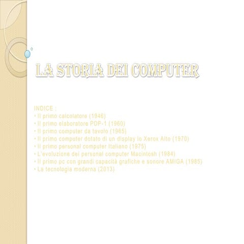 Storia dei computer | PPTX