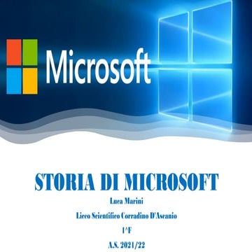 Presentazione sulla storia di Microsoft. | PPT