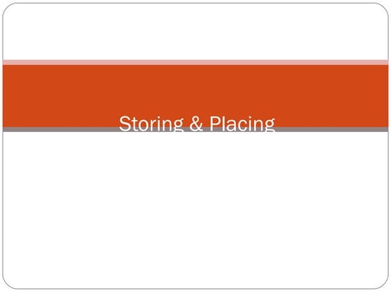 Storekeeping | PPTX
