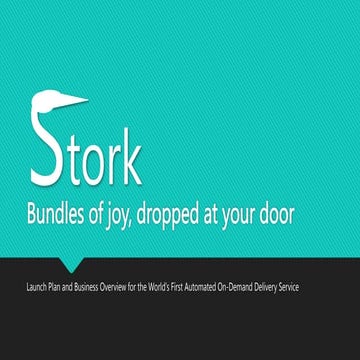 Stork Product Overview: An AI-Powered Autonomous Delivery Fleet | PPT