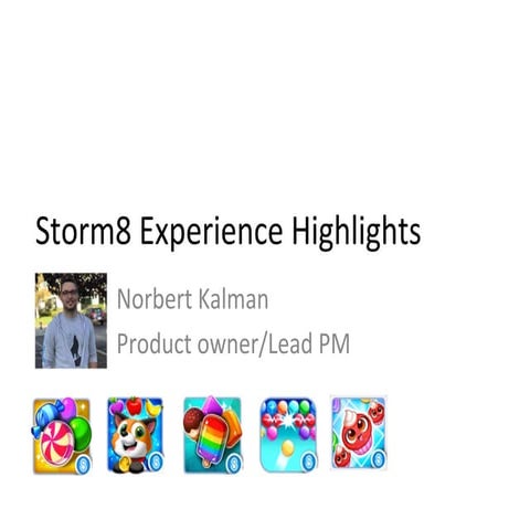 Storm8 experience highlights | PDF