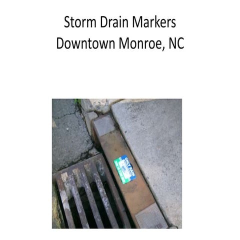 Storm drain markers | PPTX
