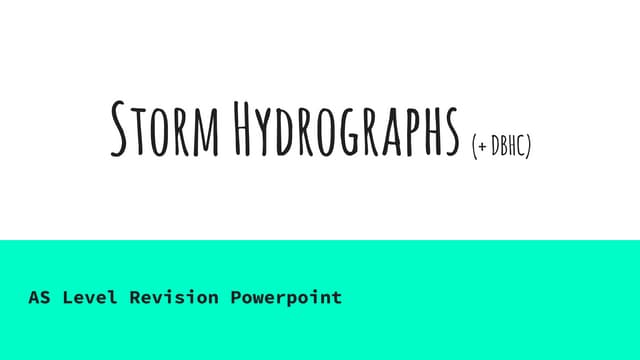 Hyetograph and hydrograph analysis | PPTX | Geography | Science