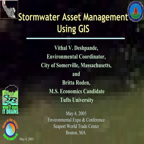 Stormwater Asset Management Using Gis V5 | PPT