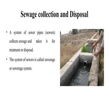 Storm water sewage in India Population required | PPT