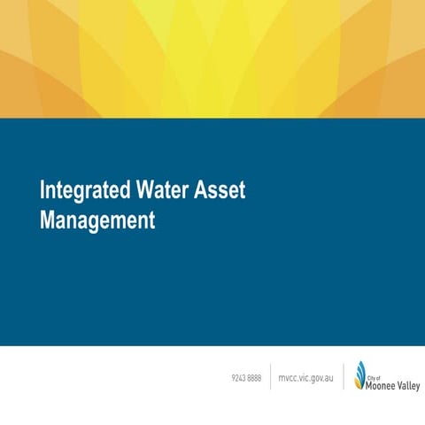 Moonee Valley City Council Stormwater Asset Management Aug 2012 | PPT