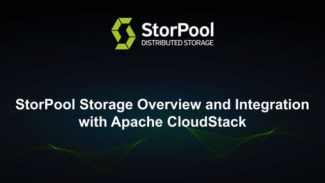 StorPool Storage Оverview and Integration with CloudStack | PPT StorPool Storage Оverview and Integration with CloudStack | PPT