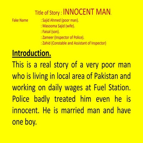 Innocent man | PPTX
