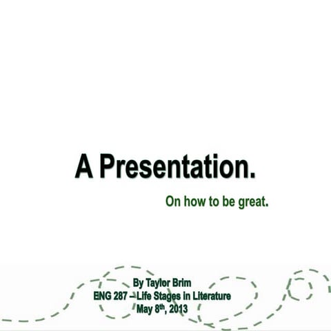 ENG 287 Project | PPTX