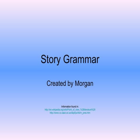 Story Grammar | PPT