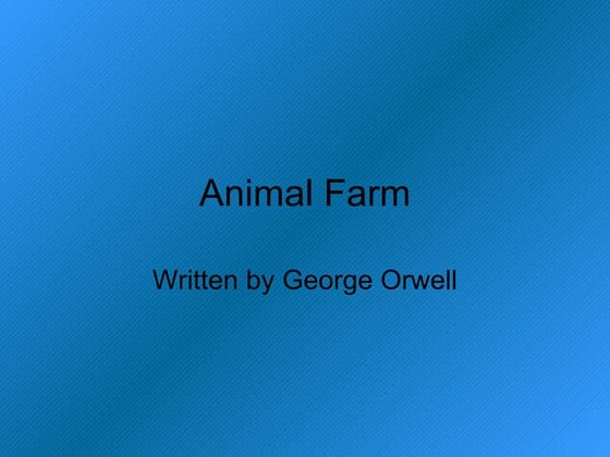 Animal Farm Powerpoint | PPT