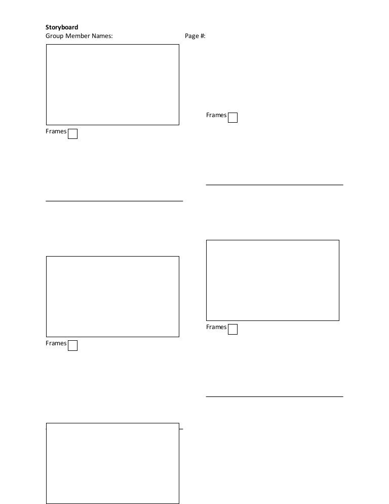 Storyboard Word Document