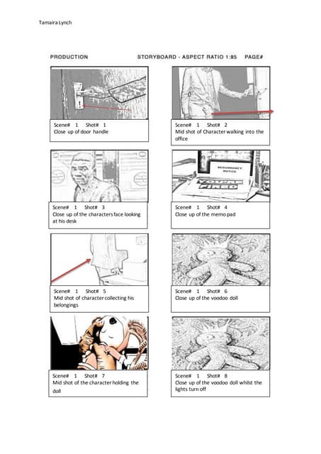 Storyboard for short film Dollz | PDF