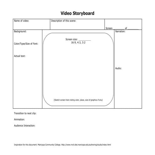 Storyboard template | PDF