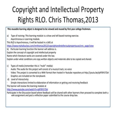 Storyboard and script copyright and intellectual property rights | PPTX