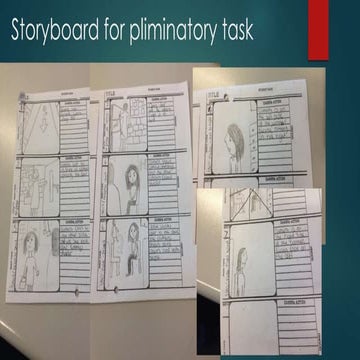 Storyboard for preliminary task | PPTX