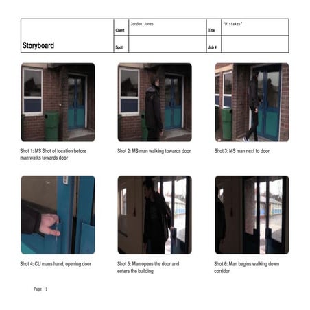 Storyboard for unit 40 | DOC | Technology & Computing