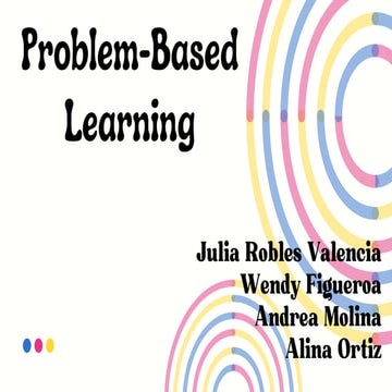 Problem based learning presentation, theory and methodologies | PPT