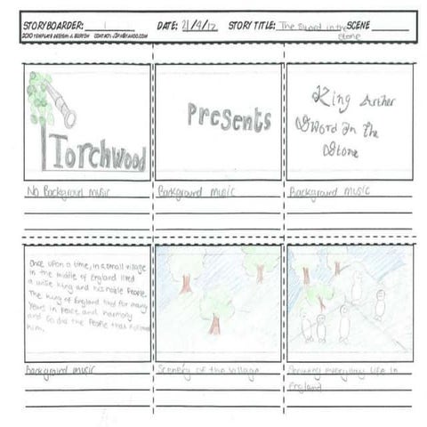 Story board oF 'The Sword In The Stone' | PPTX