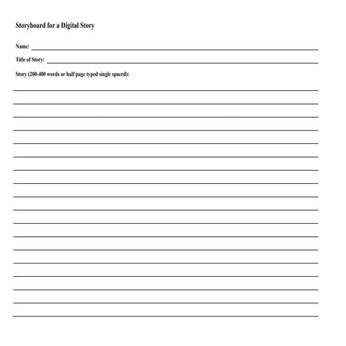 Storyboard Template | PDF