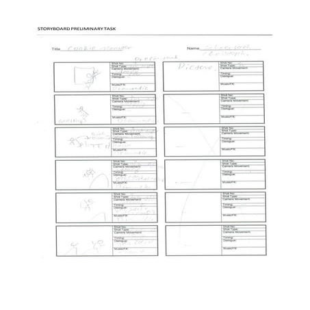 Storyboard preliminary task | DOCX