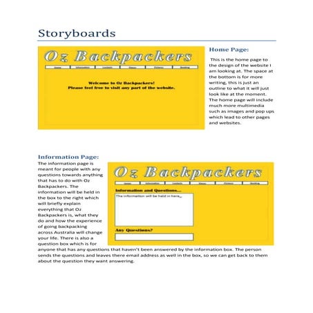 Storyboards | PPTX