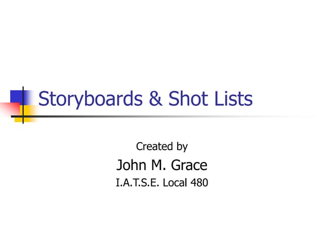 STORYBOARDS, SHOOTING LIST & CAMERA SHOT LISTS.pdf