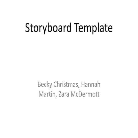 Storyboard template | PPTX