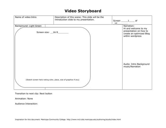 E portfolio storyboard | PPT