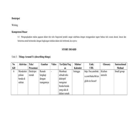 Story board writing | DOC