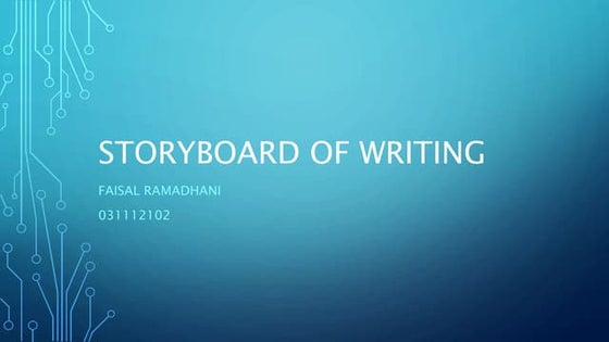 Story board for writing skill | PPT