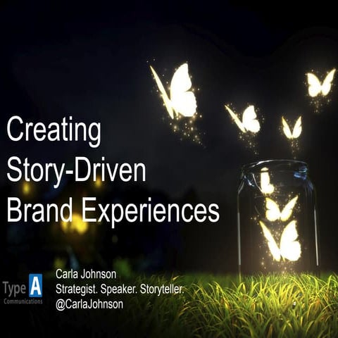 Creating Story-Driven Brand Experiences | PPT