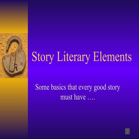 Story Elements | PPT