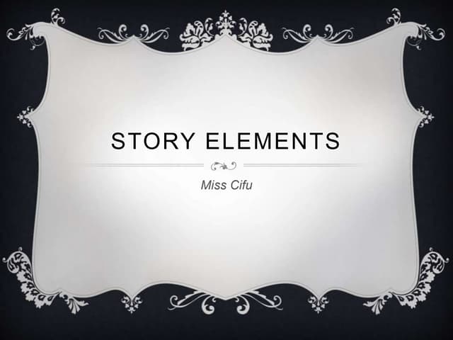 Literary elements characters | PPT | Musicals | Genres