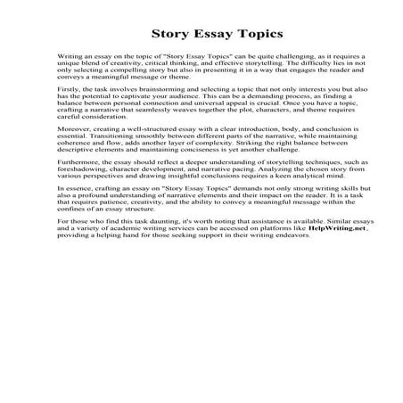 Story Essay Topics.pdf
