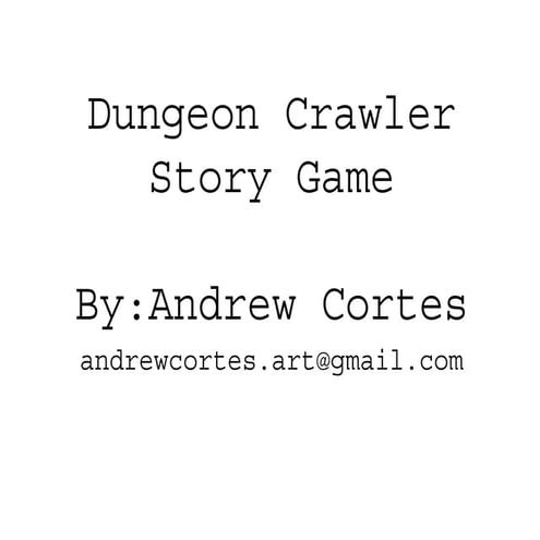 Dungeon Crawler Story Game | PDF