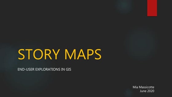 Arc GIS Literature Story Map | PDF