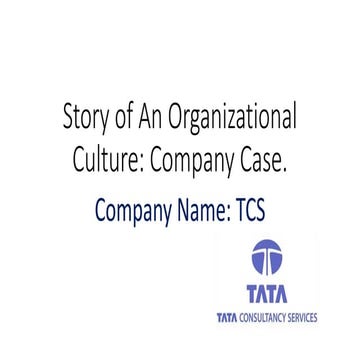 Story of An Organizational Culture TCS.pptx