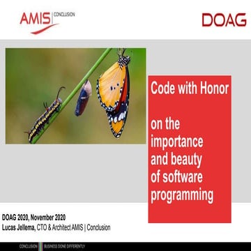 Code with Honor – on the importance and beauty of software programming ...