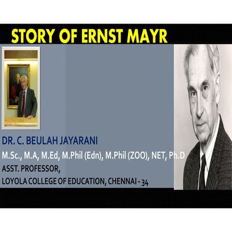Story of ernst mayr | PDF
