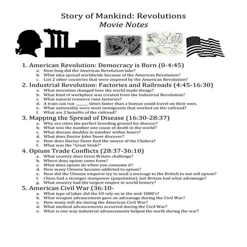 Story of mankind revolutions (1) | DOCX