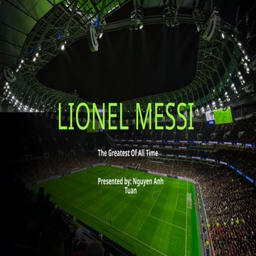 Presentation on Lionel Messi | PPT