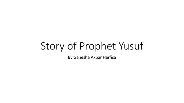 Lessons from the Quran - Sura 12 (Yusuf) verses 3-5 | PDF